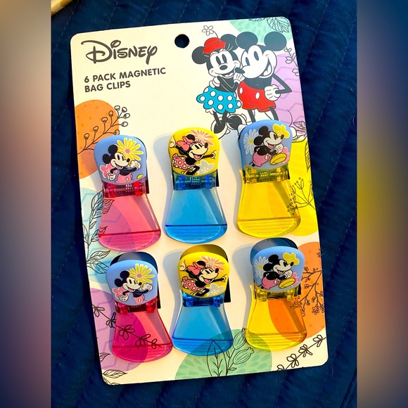 Disney | Kitchen | Disney Mickey Minnie Spring Magnetic Bag Clips ...